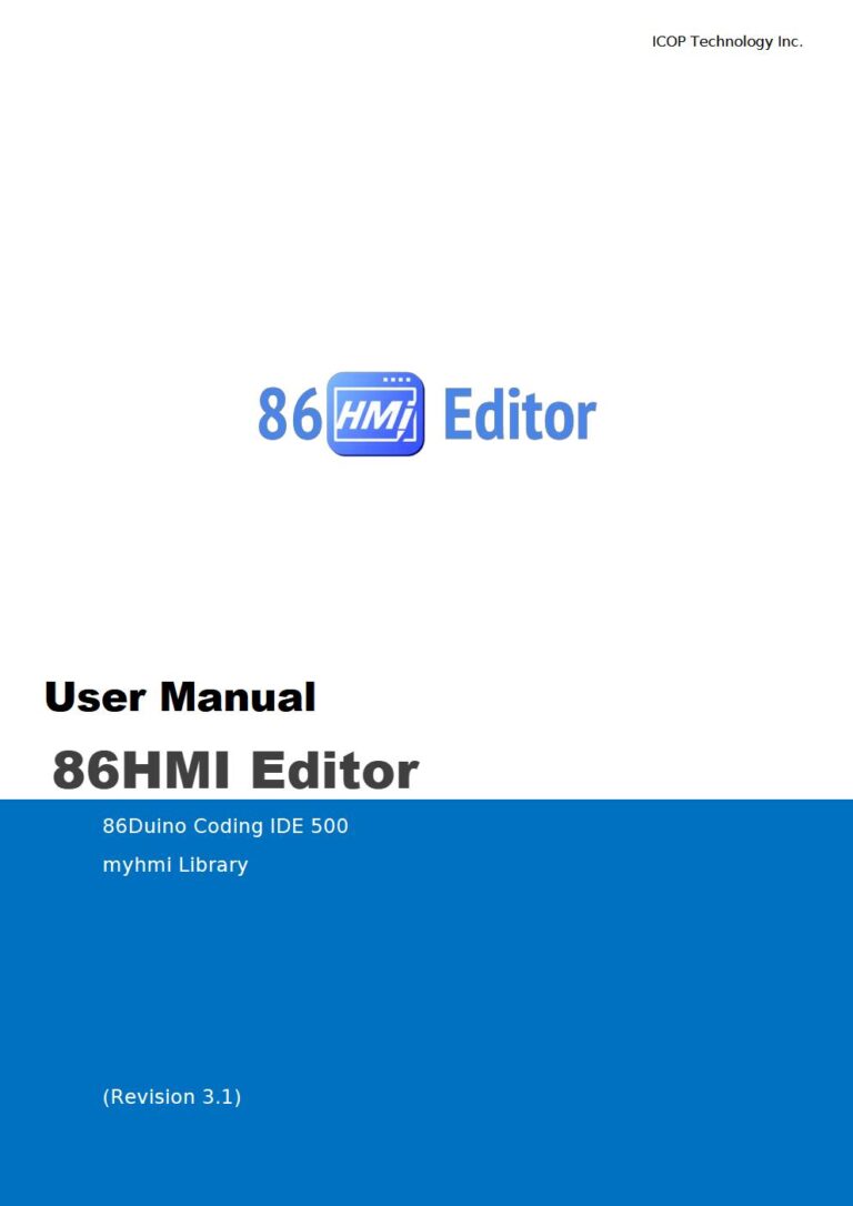 86HMI Editor User Manual - QEC