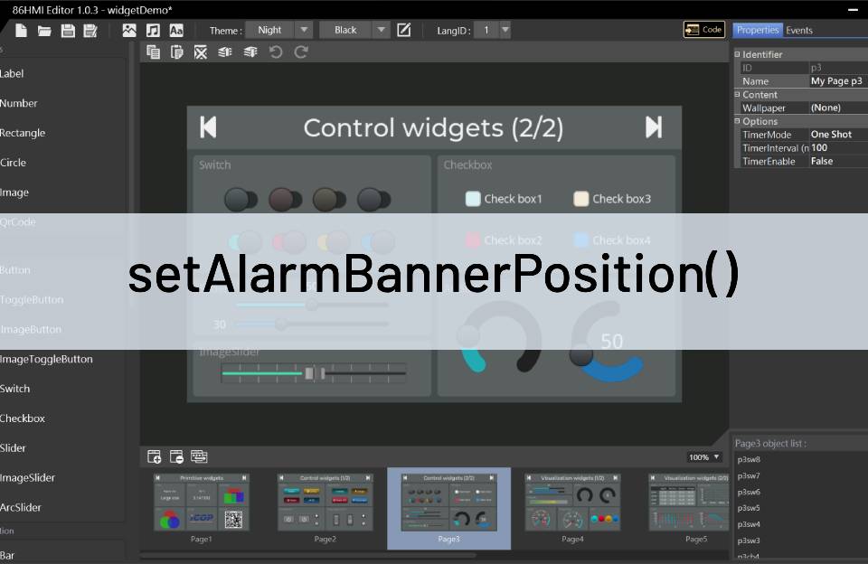 86HMI::setAlarmBannerPosition() - QEC