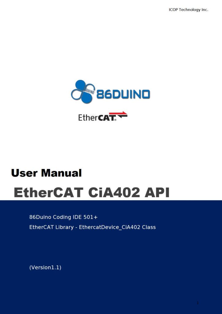 EtherCAT CiA402 APIs - QEC